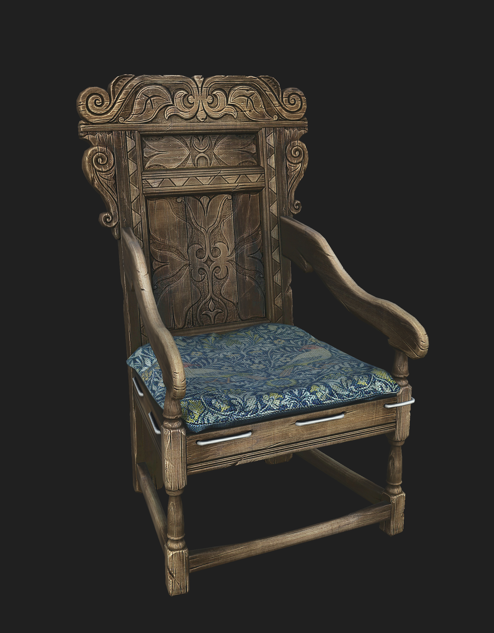 3D wainscott chair model - TurboSquid 1247789