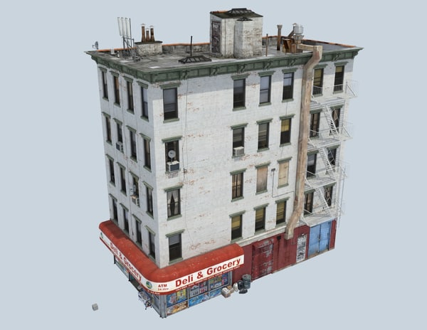 3d building apartment model