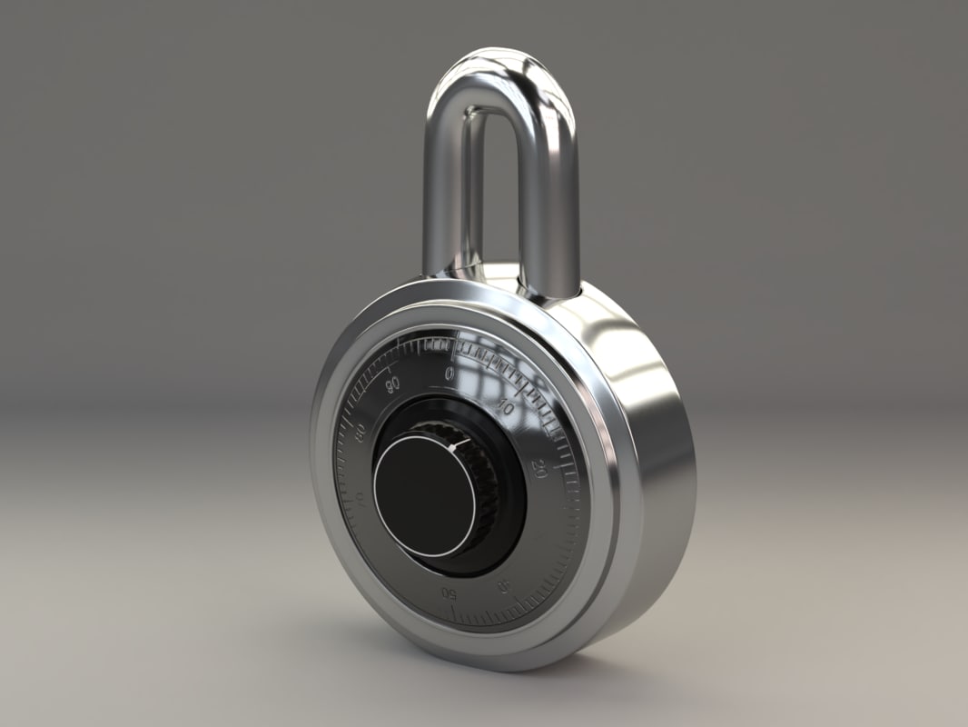 Padlock 3D model - TurboSquid 1248009