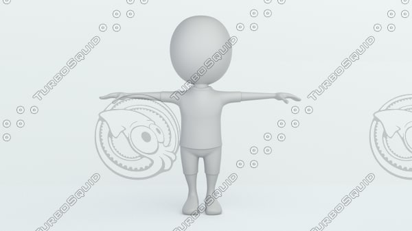 Man white 3D model - TurboSquid 1248424
