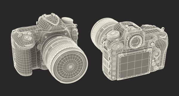 3D nikon d500 professional camera model - TurboSquid 1248485