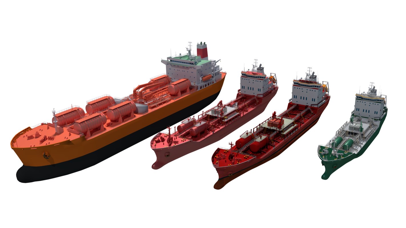 3D chemical tankers model - TurboSquid 1248358