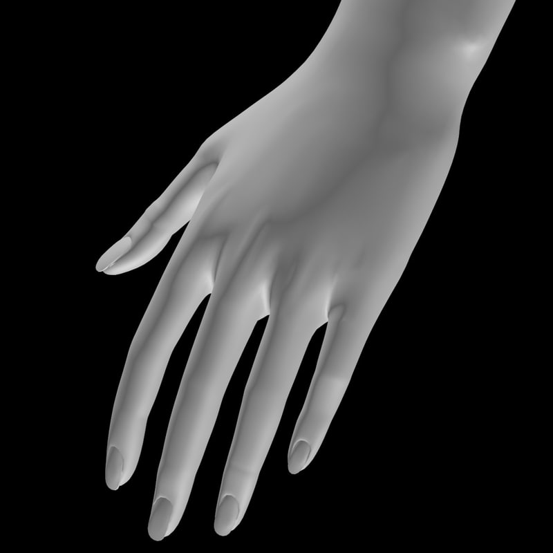 Mesh female s hand 3D model - TurboSquid 1248397