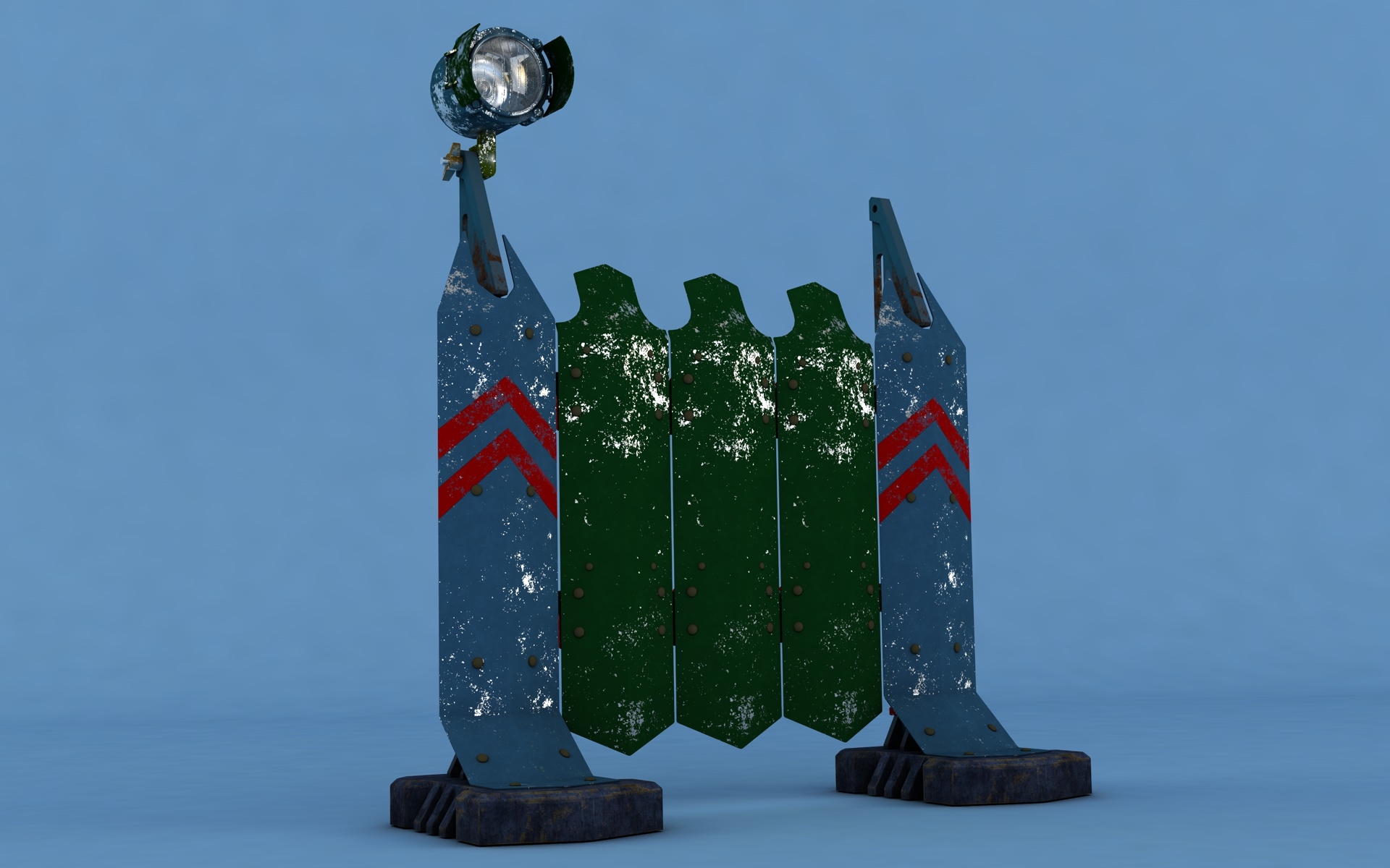 3D model futuristic fence - TurboSquid 1248508