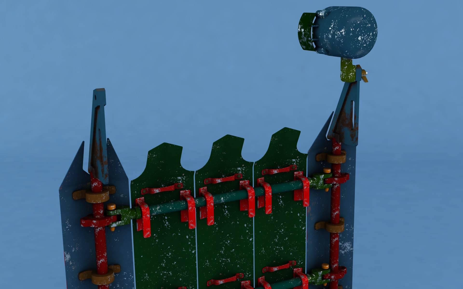 3D model futuristic fence - TurboSquid 1248508
