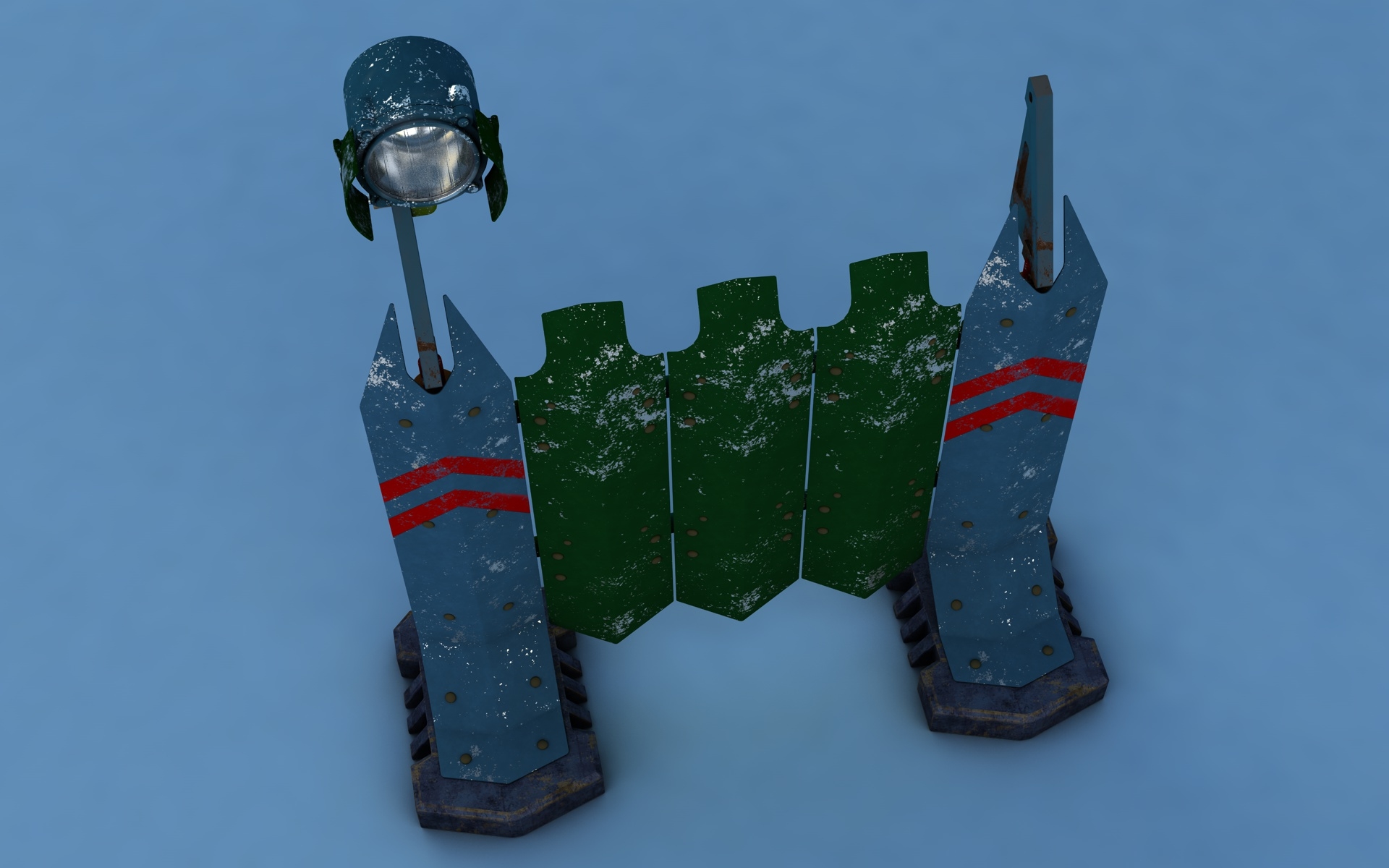 3D model futuristic fence - TurboSquid 1248508