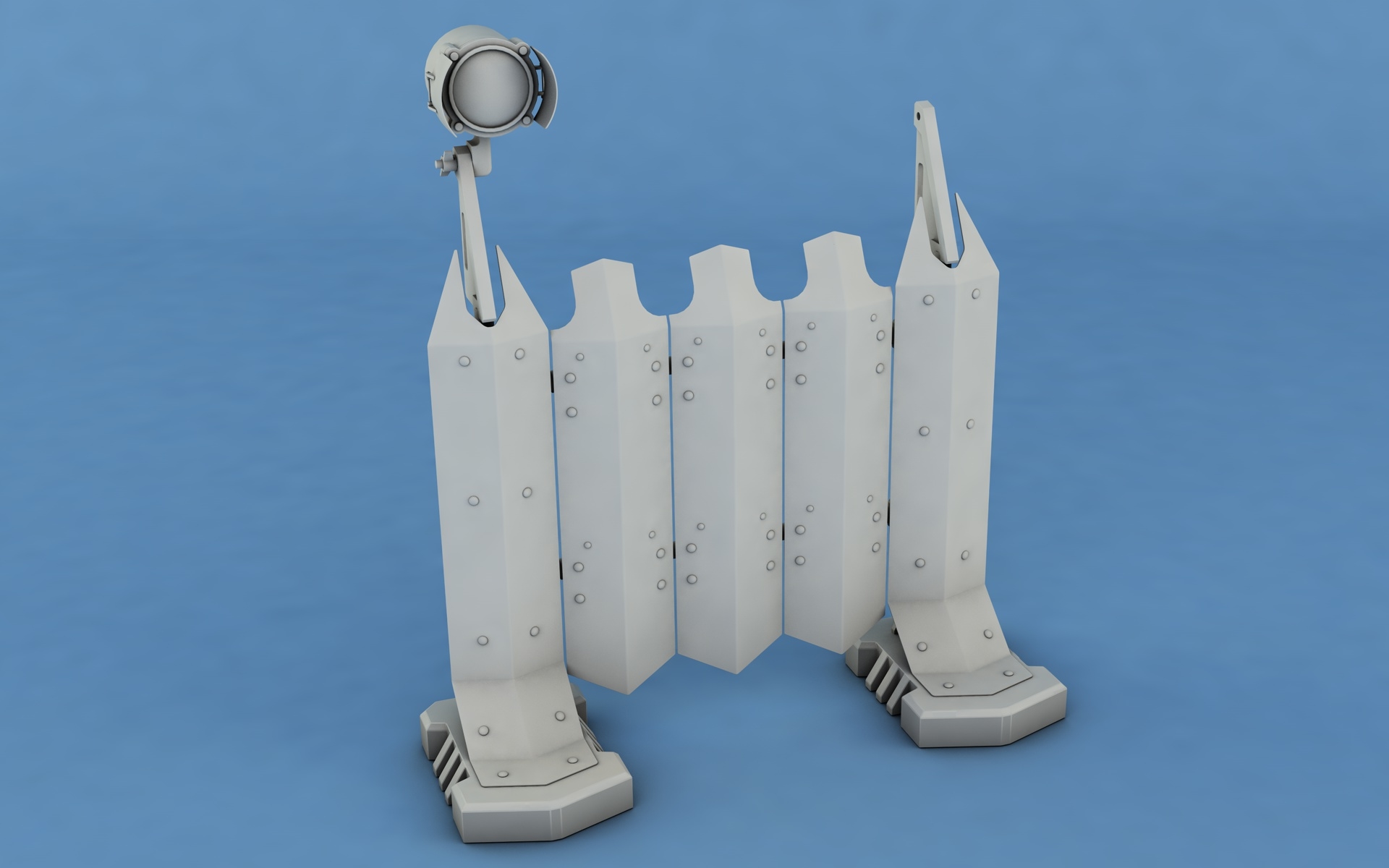 3D model futuristic fence - TurboSquid 1248508