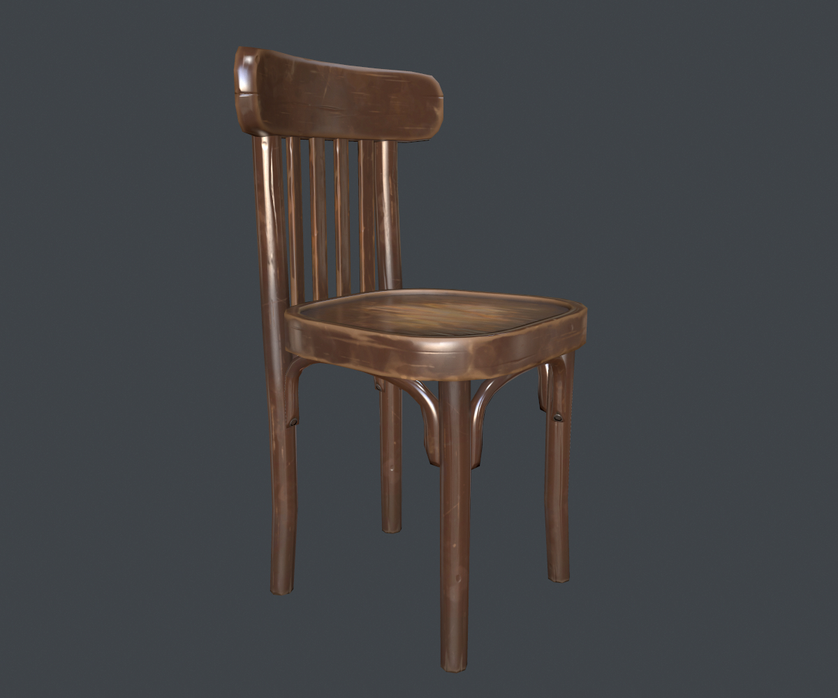 Stylized old chair 3D model - TurboSquid 1248614