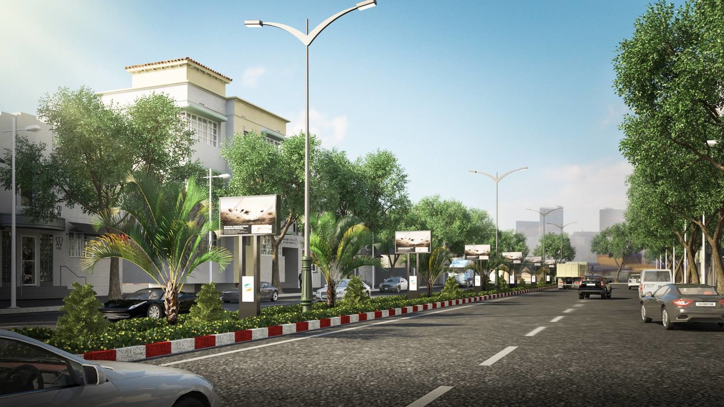 3D street render settings - TurboSquid 1248709