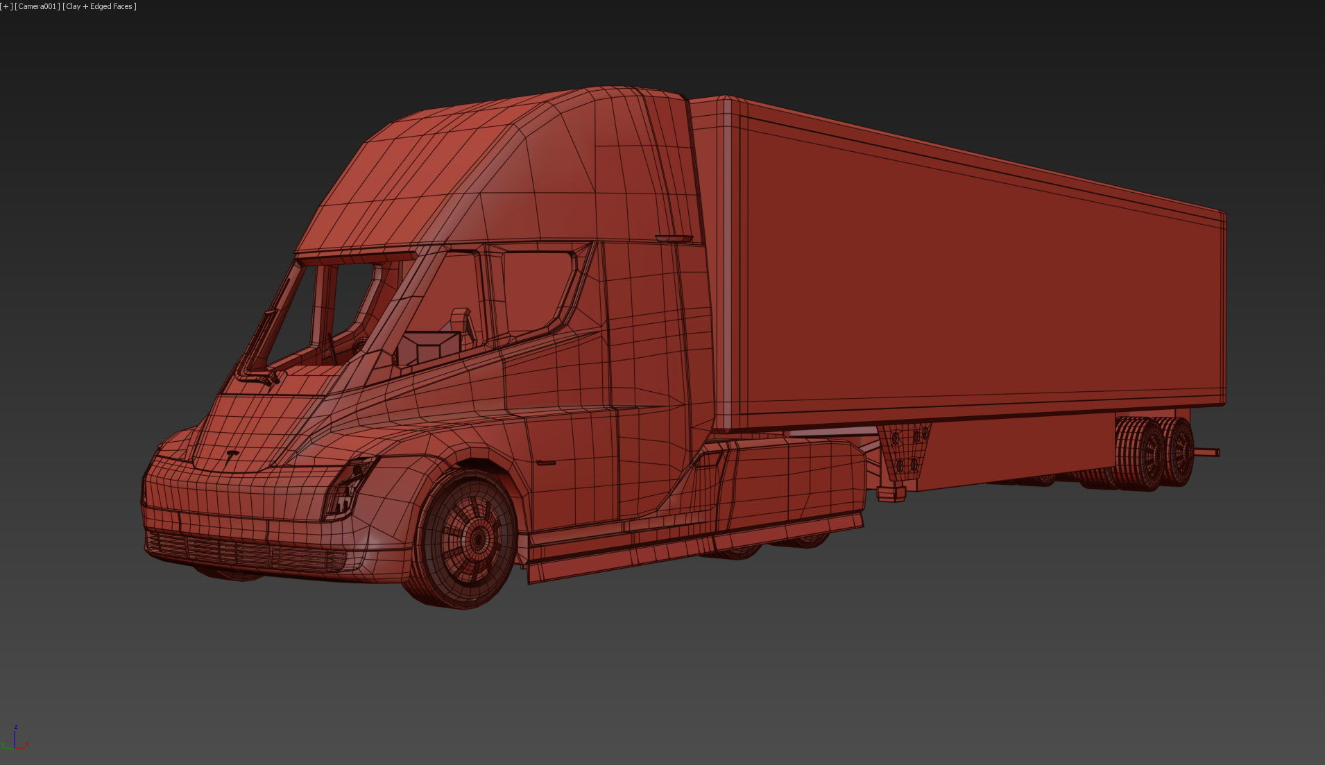 Tesla semi truck 3D model - TurboSquid 1231718