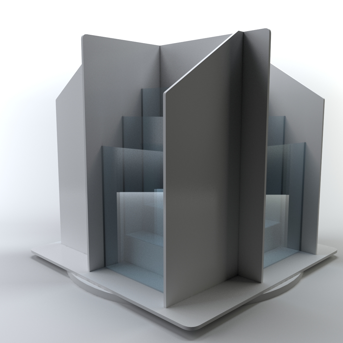 Brochure folder display stand 3D - TurboSquid 1248855