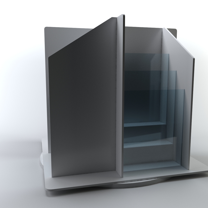 Brochure folder display stand 3D - TurboSquid 1248855