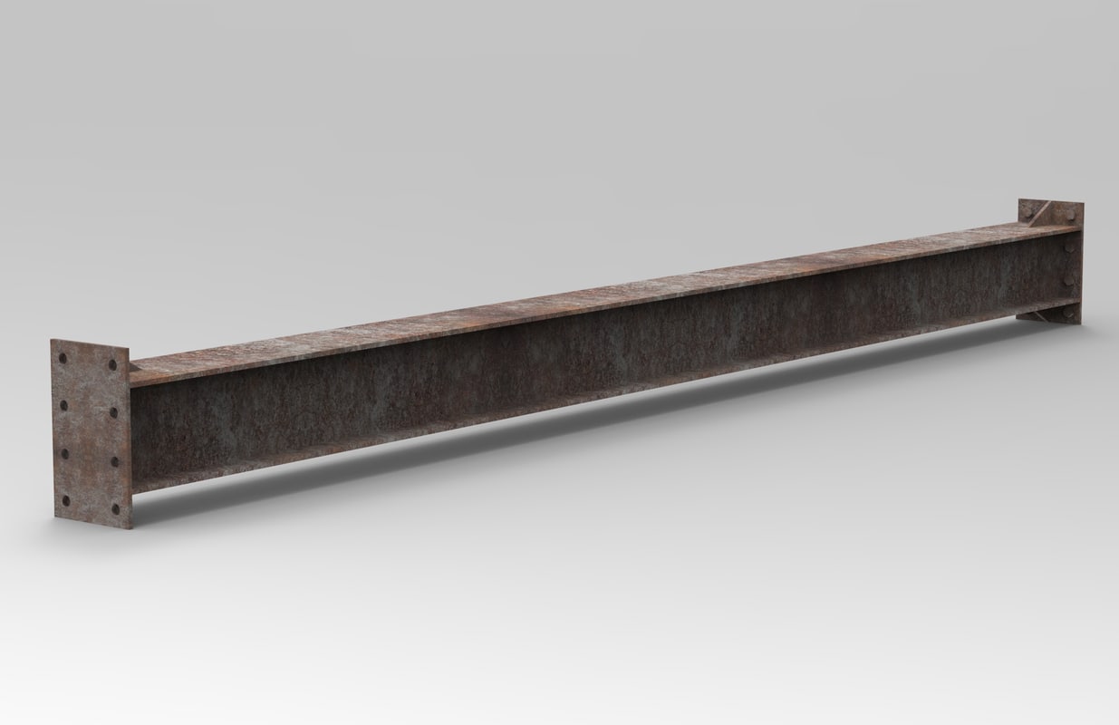 3D metal beam - TurboSquid 1248930