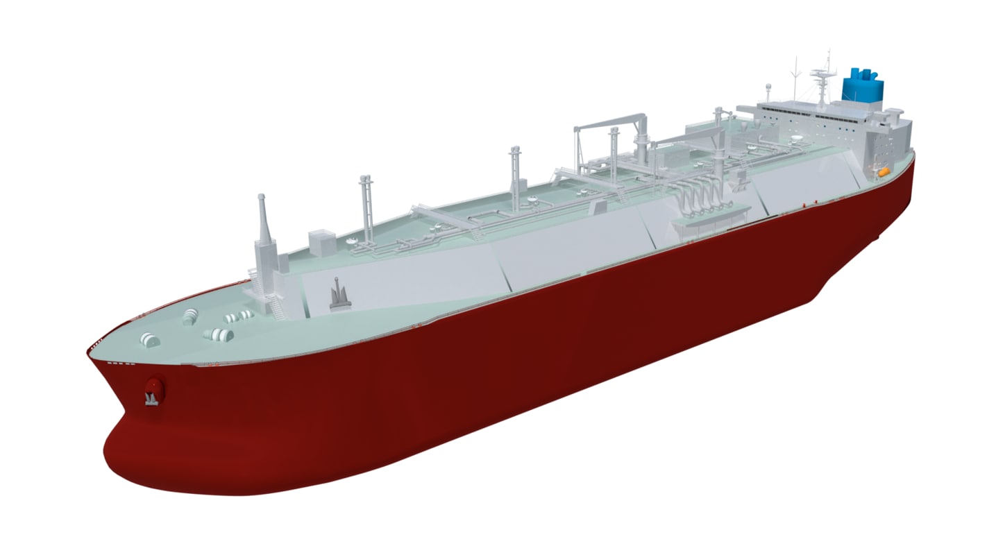 3D lng carrier membrane type - TurboSquid 1249001