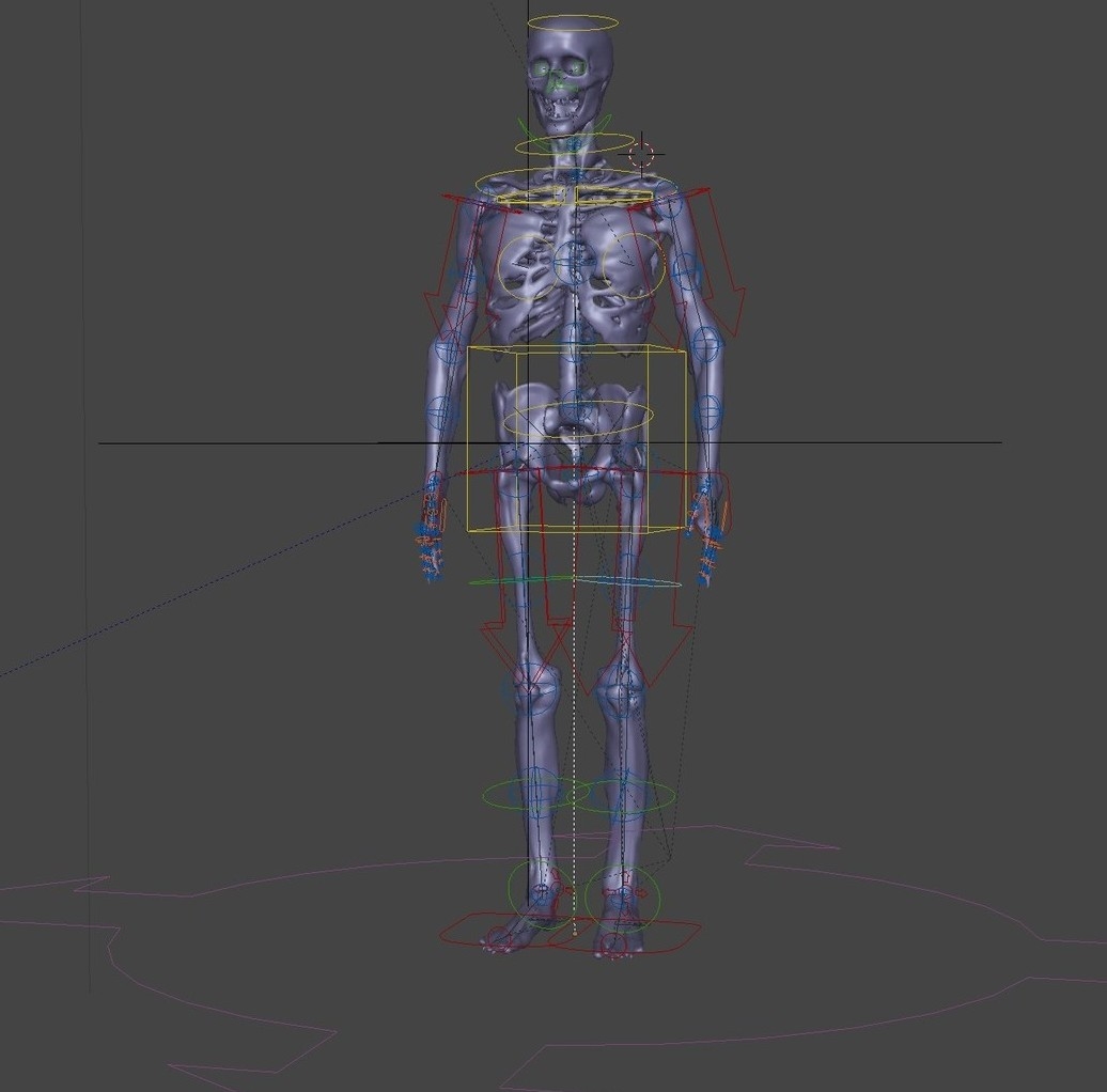 Zombie skeleton 4k rig 3D - TurboSquid 1249002