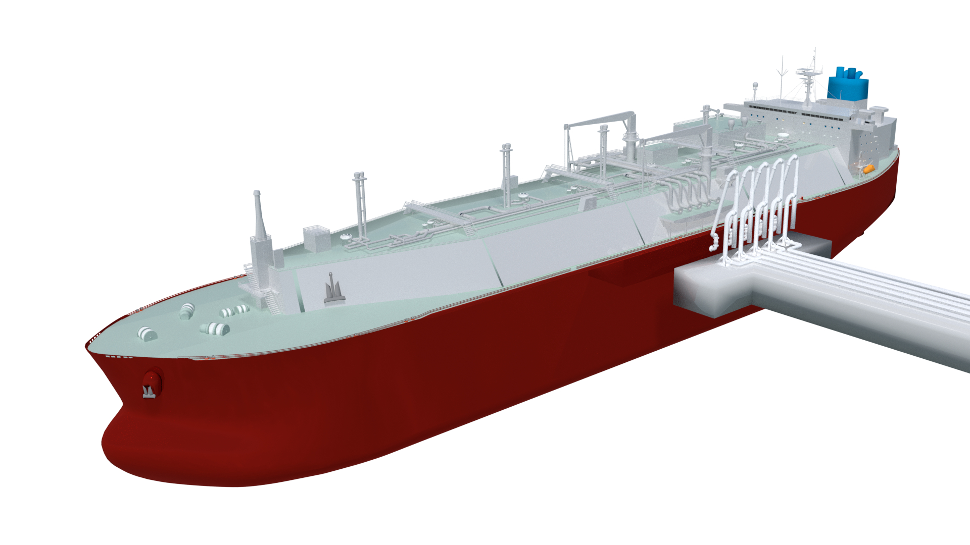 Lng carrier membrane type 3D model - TurboSquid 1249003