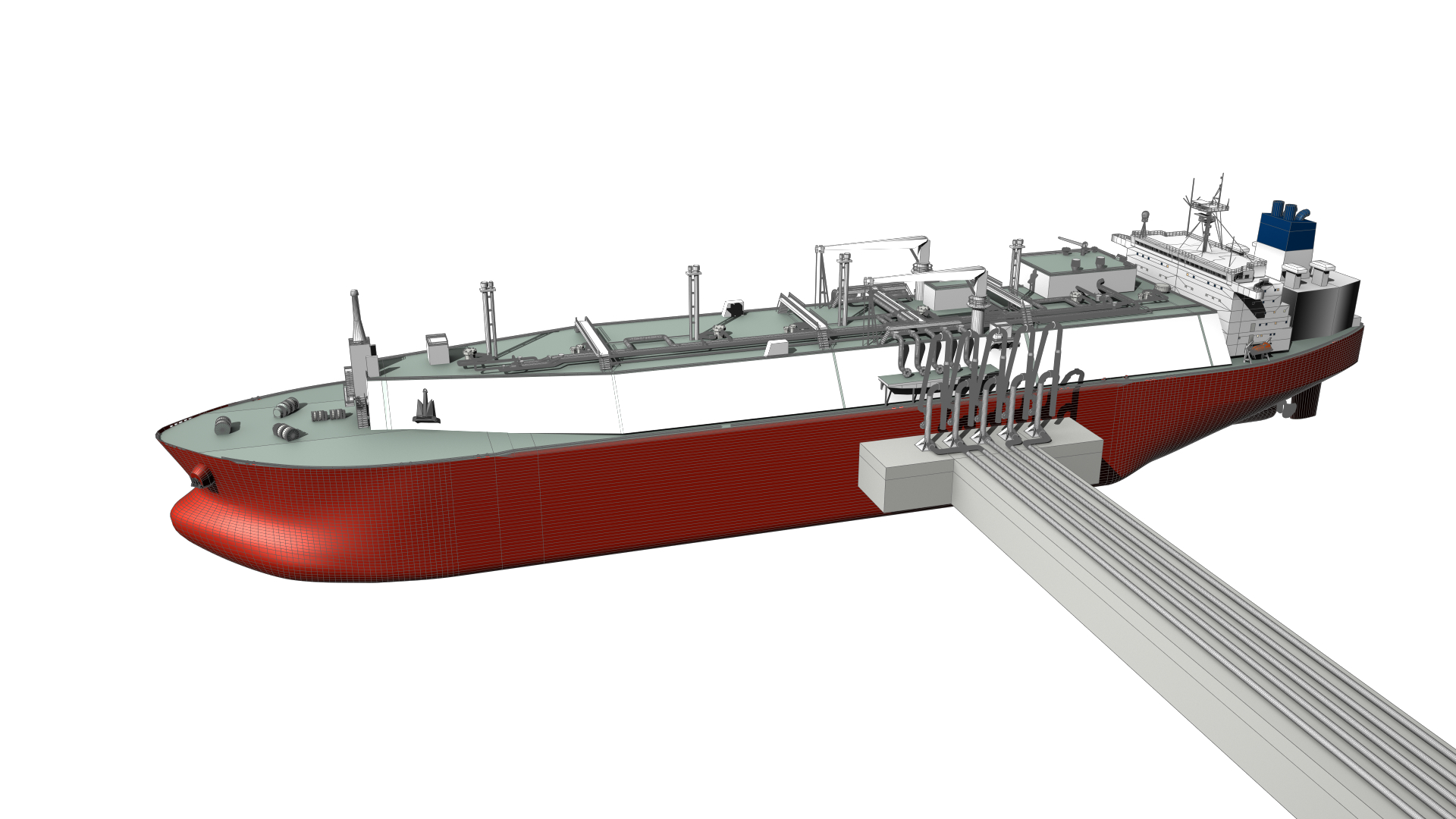 Lng carrier membrane type 3D model - TurboSquid 1249003