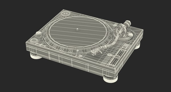 Professional dj turntable 3D model - TurboSquid 1249312