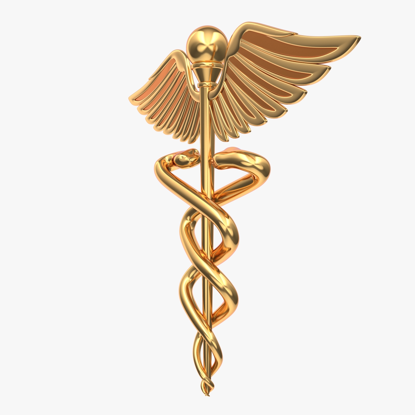 3d model caduceus medical