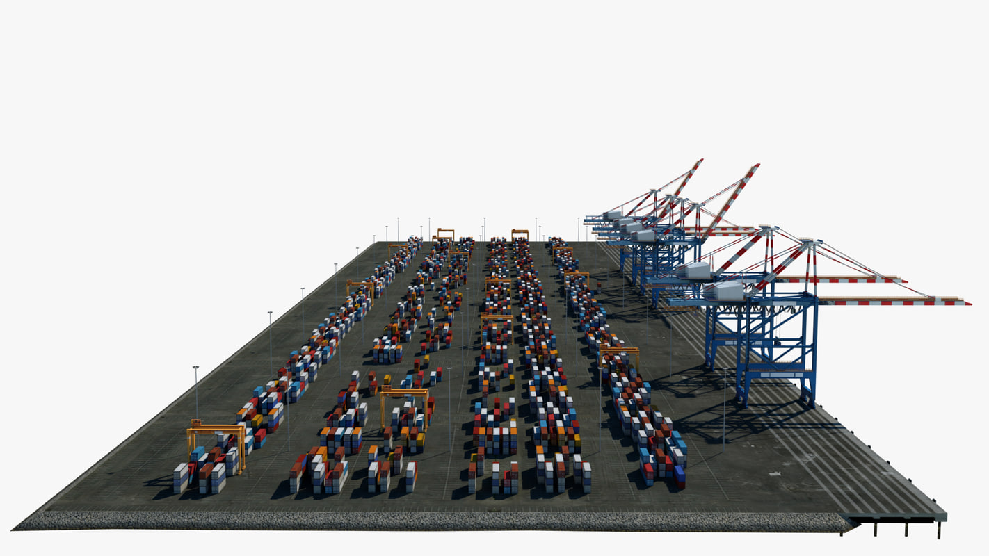 Sea port 3D - TurboSquid 1249314