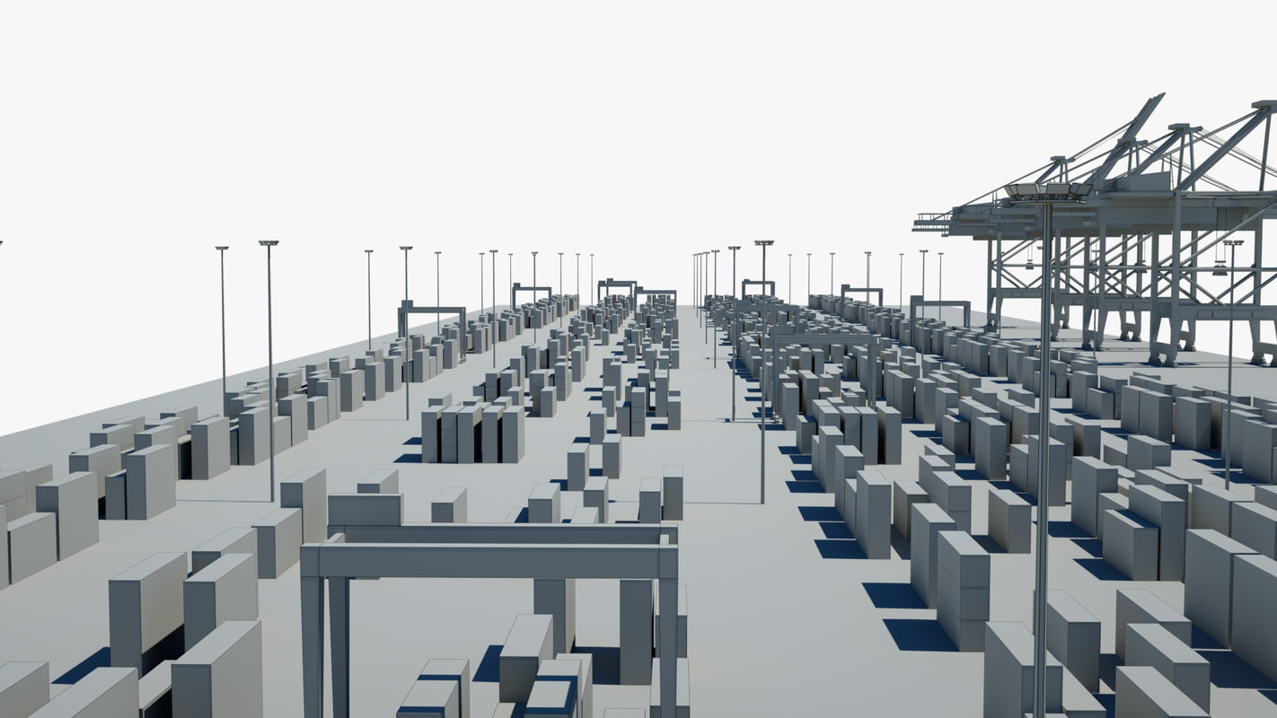 Sea port 3D - TurboSquid 1249314