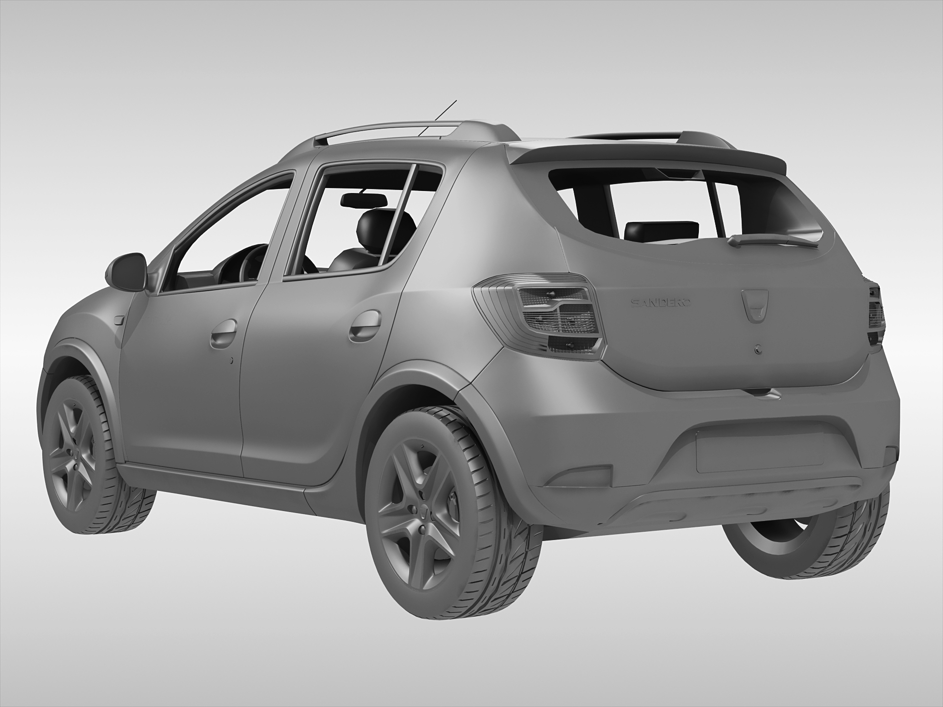 3d dacia car