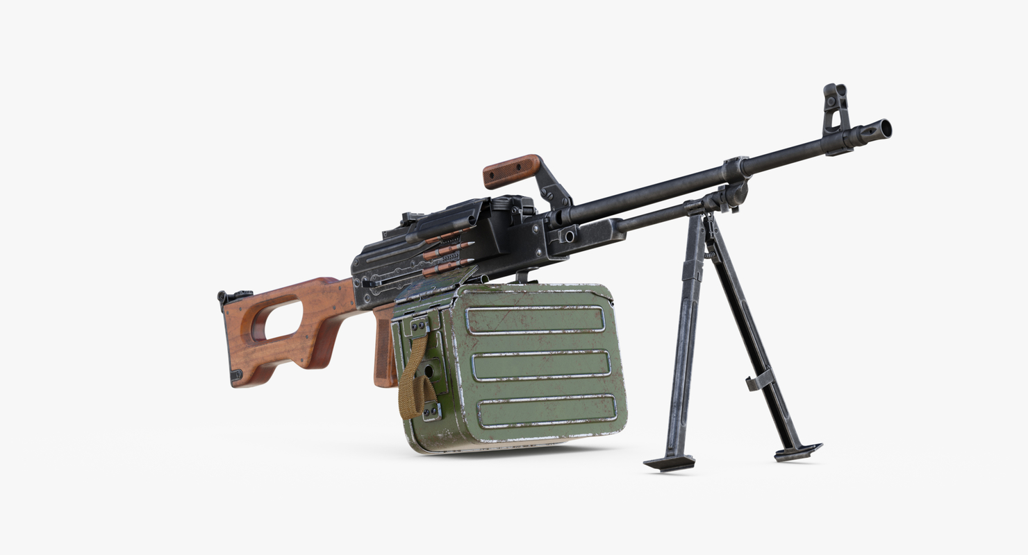 Pkm machine gun model - TurboSquid 1249319
