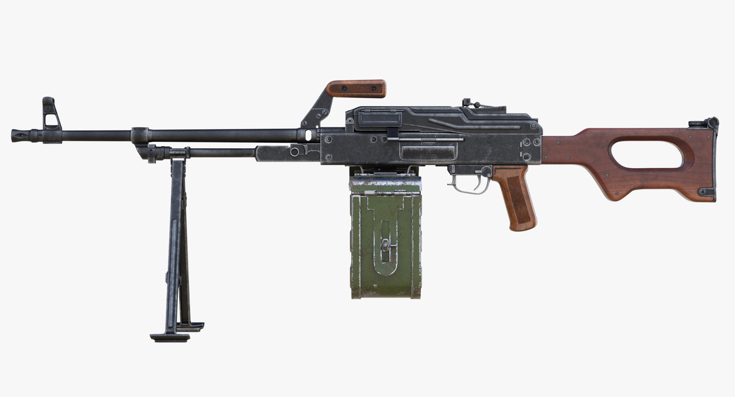Pkm machine gun model - TurboSquid 1249319