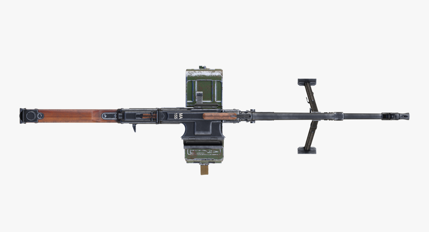 Pkm machine gun model - TurboSquid 1249319