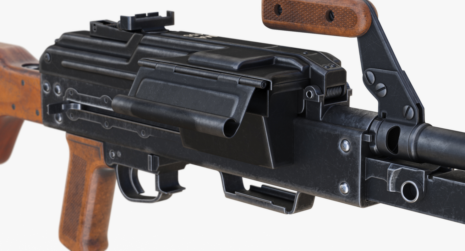 Pkm machine gun model - TurboSquid 1249319