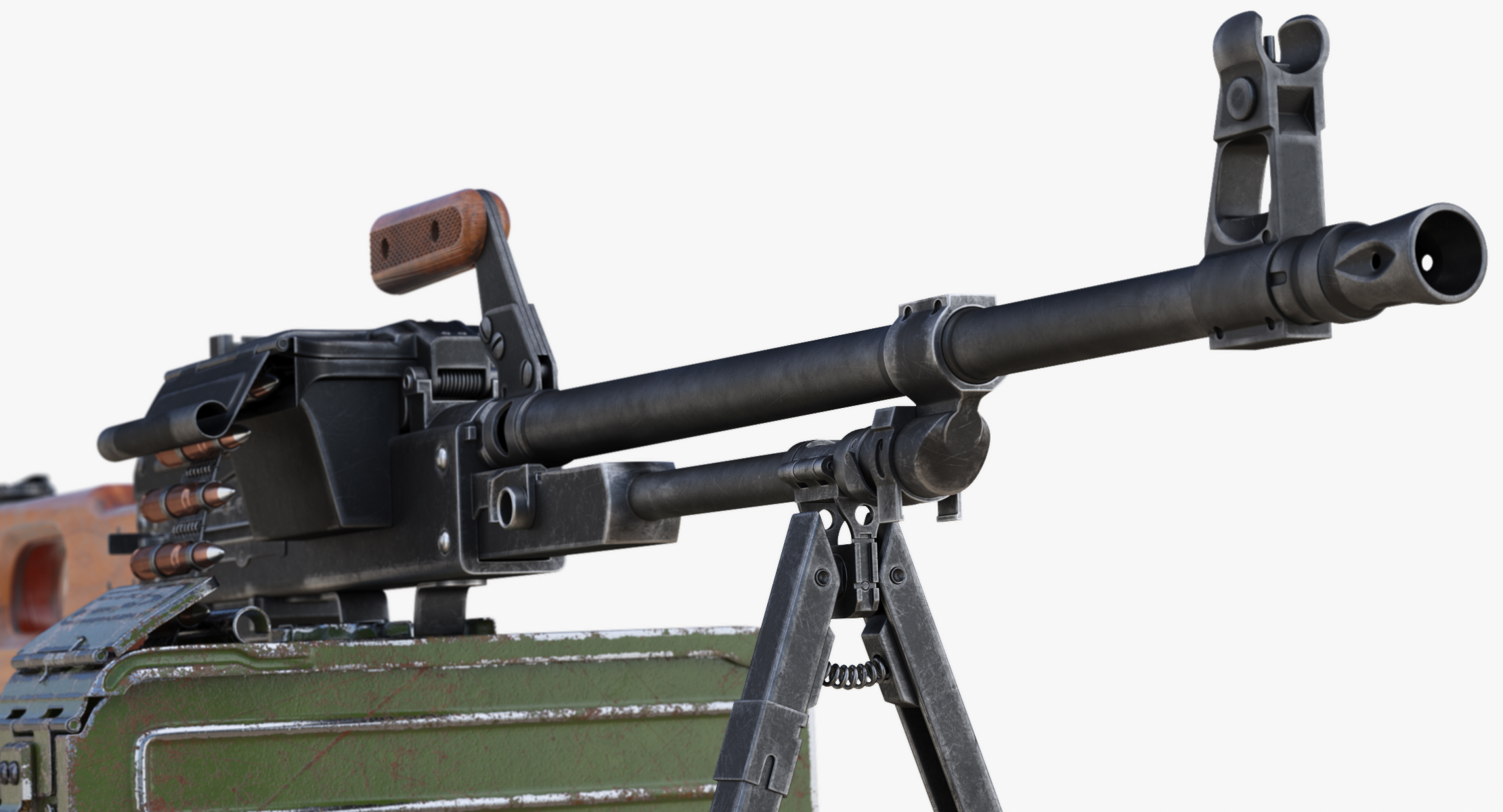 Pkm machine gun model - TurboSquid 1249319