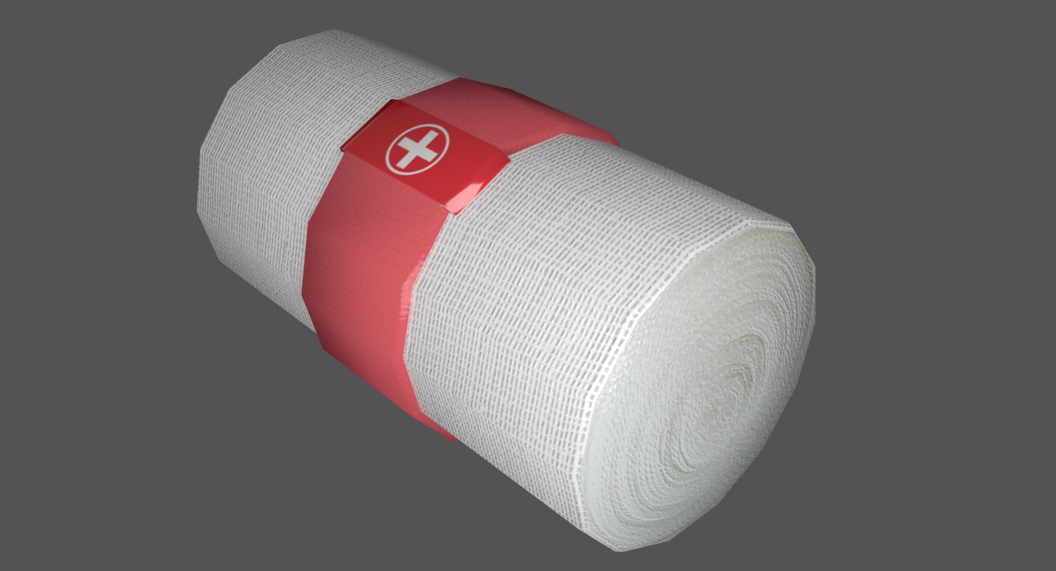 Bandage red 3D model - TurboSquid 1249636