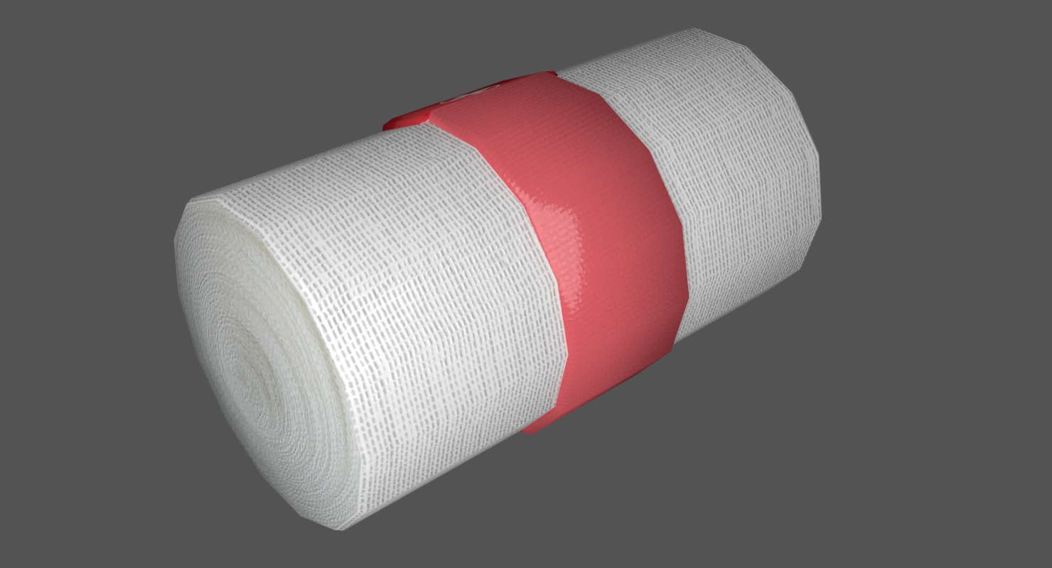 Bandage red 3D model - TurboSquid 1249636