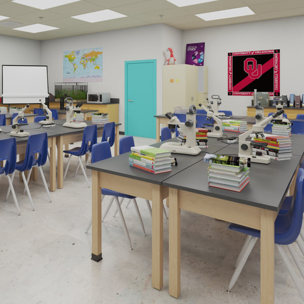 gothic tower frankenstein laboratory 3d model