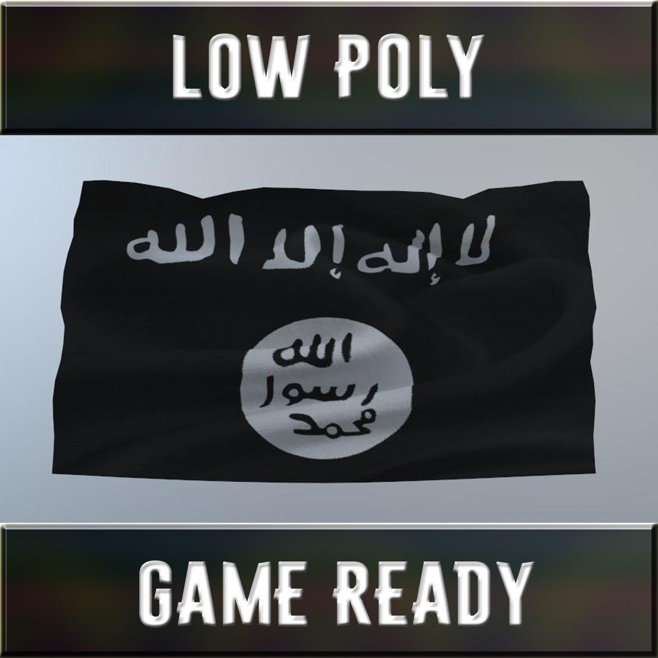 3D flag isis model - TurboSquid 1239766