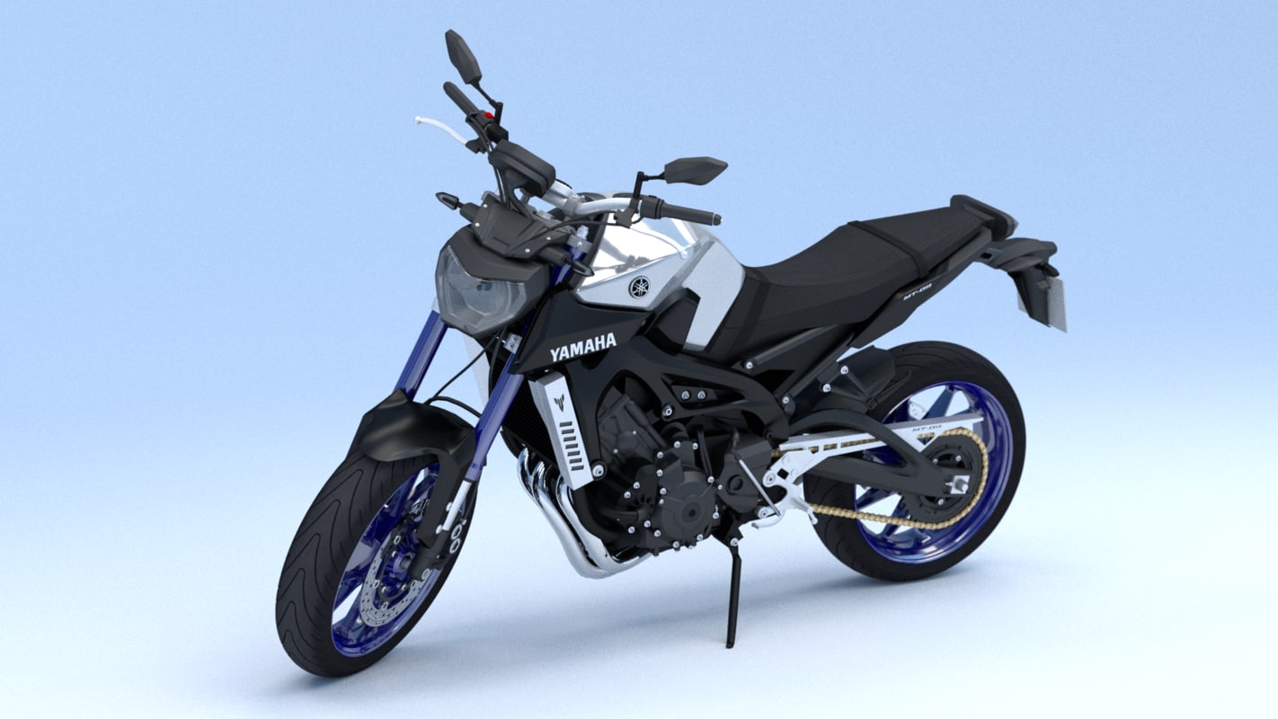 Yamaha mt-09 3D model - TurboSquid 1249140