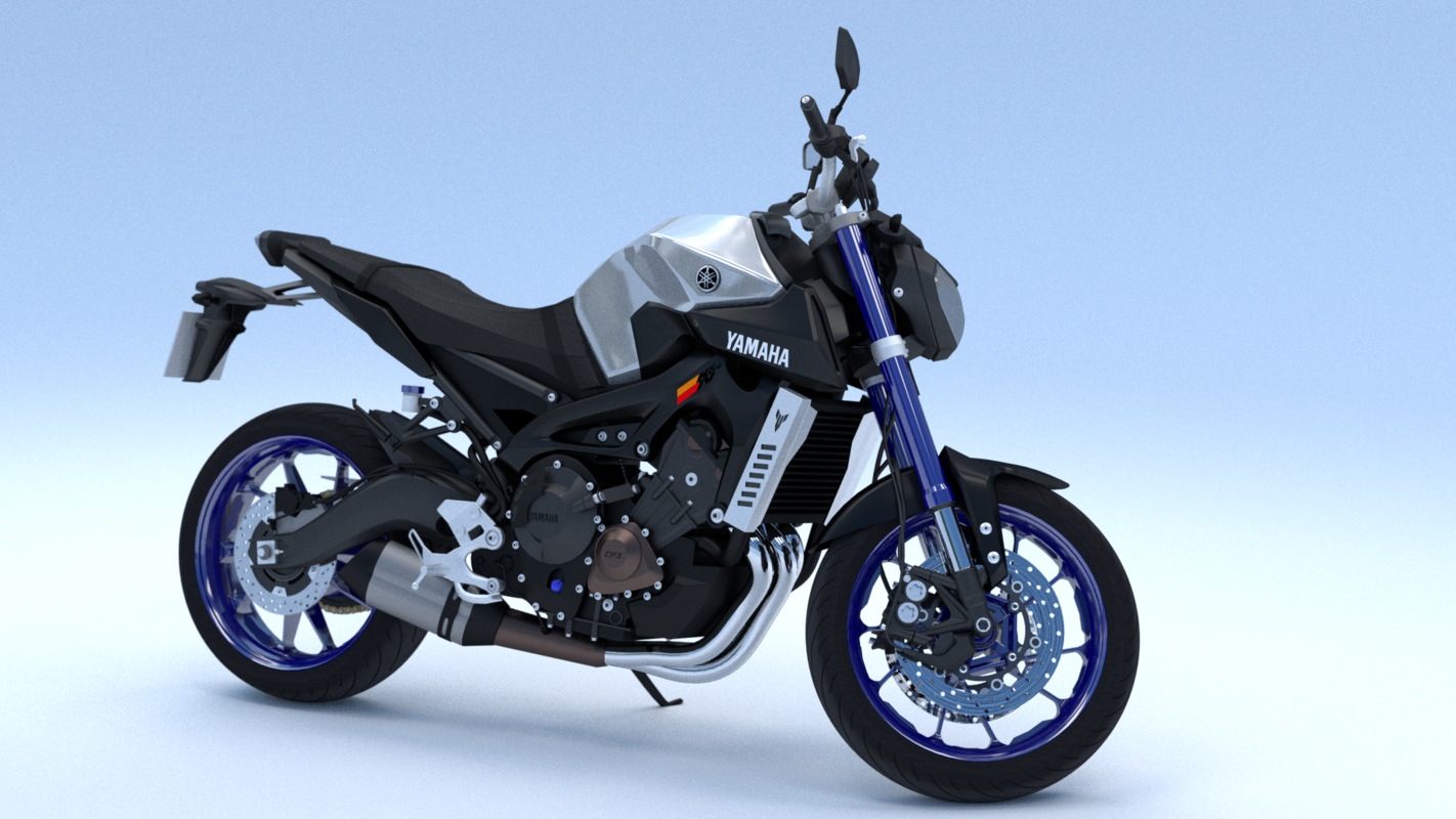 Yamaha mt-09 3D model - TurboSquid 1249140
