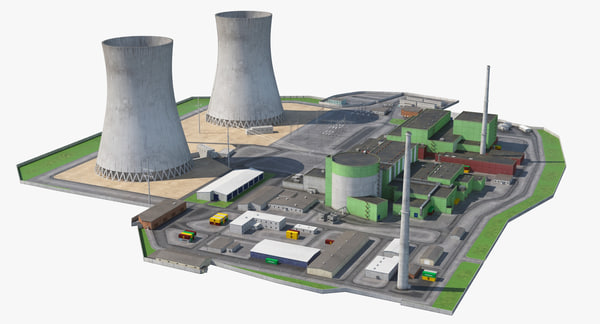3D model nuclear power plant - TurboSquid 1250253