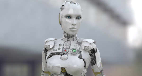 Female robot 3D - TurboSquid 1246090