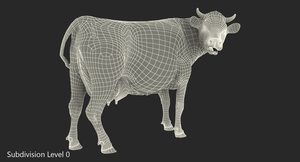 Cow rigged model - TurboSquid 1250232
