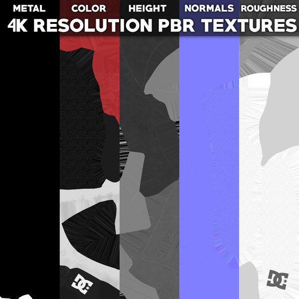 3D model dc shoe red - - TurboSquid 1250425