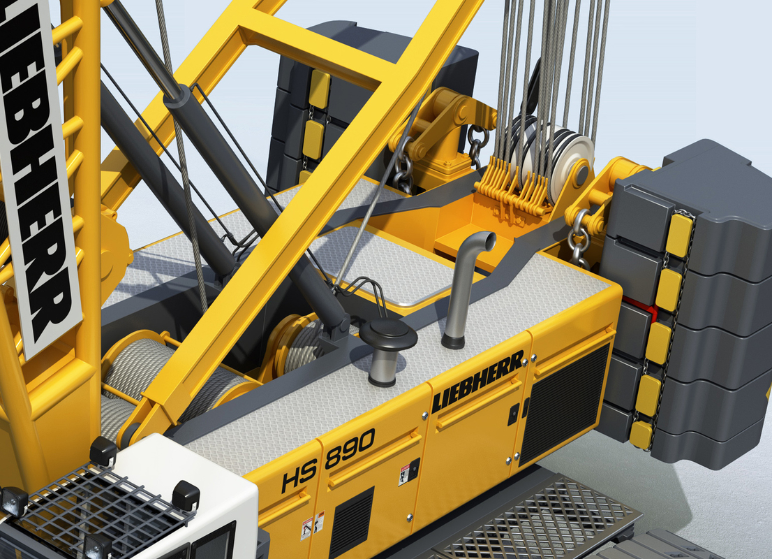 Liebherr mechanical cable clamshell 3D model - TurboSquid 1254422