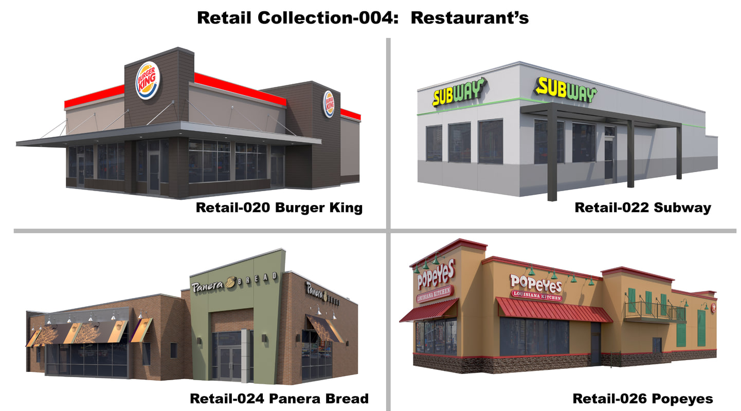 Exterior restaurant 3D - TurboSquid 1250536