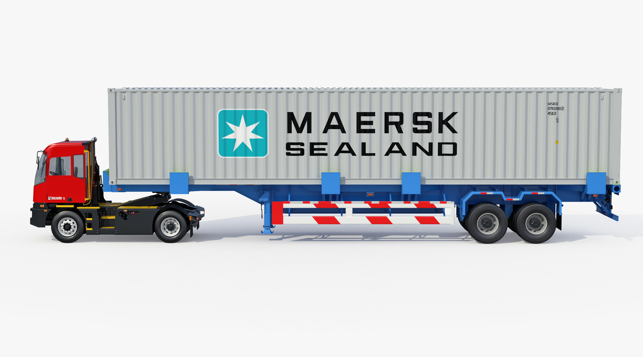 Kalmar t2 terminal tractor 3D model - TurboSquid 1250635