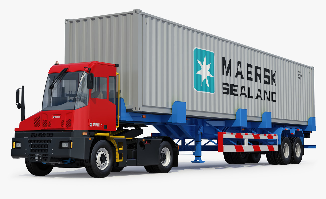 Kalmar t2 terminal tractor 3D model - TurboSquid 1250635