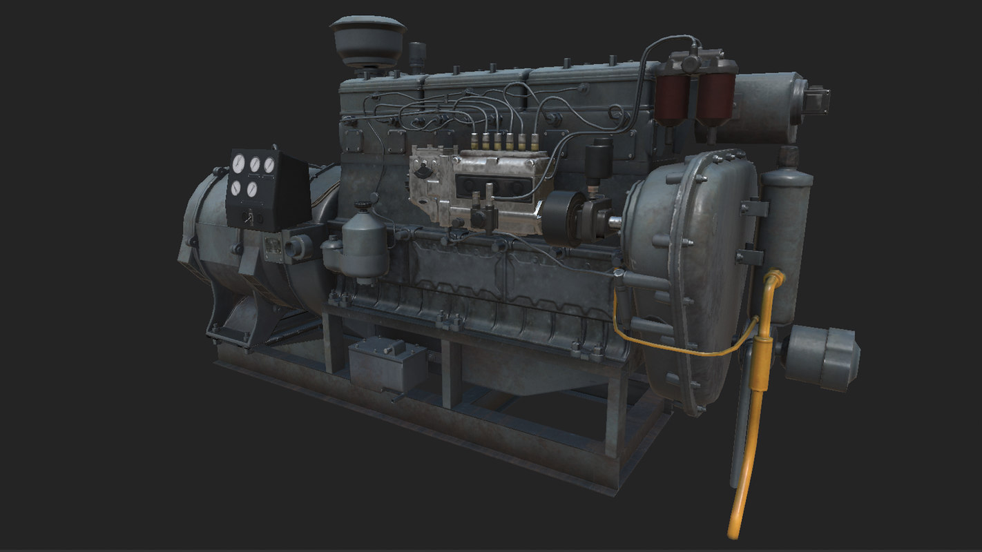 3D model old diesel generator - TurboSquid 1250800