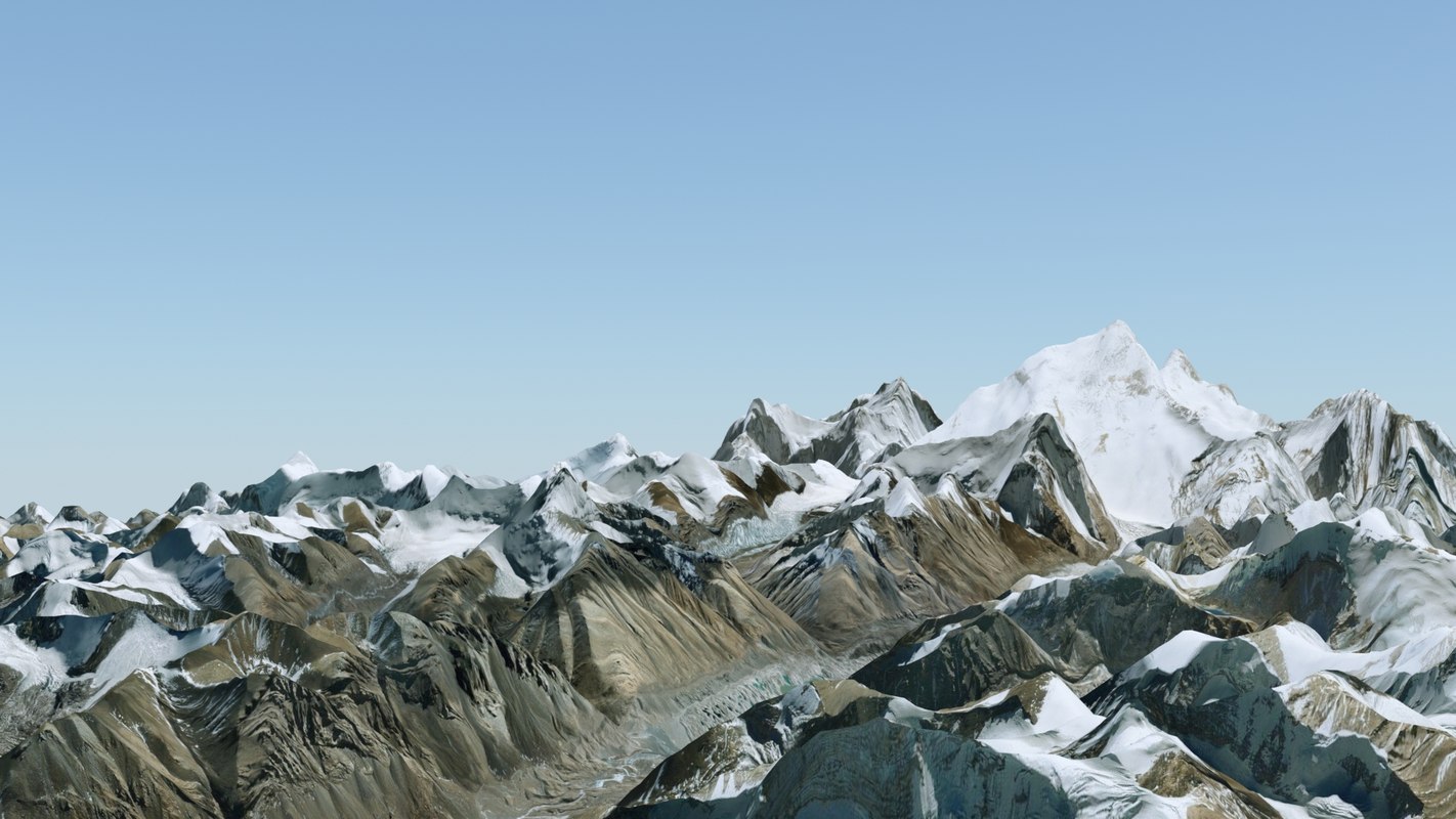 Mount everest large 3D model - TurboSquid 1250928