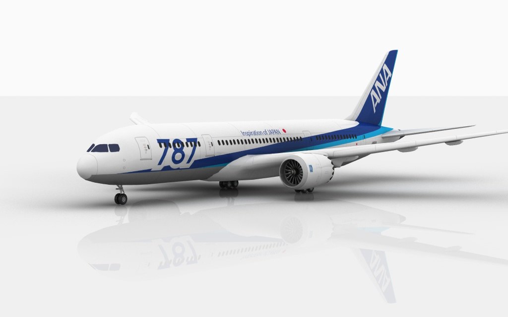 Boeing 787 dreamliner ana 3D model - TurboSquid 1250914