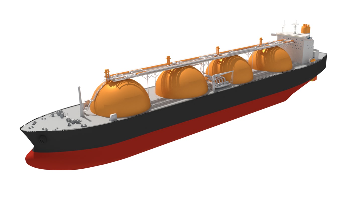 3D lng carrier moss type - TurboSquid 1251010