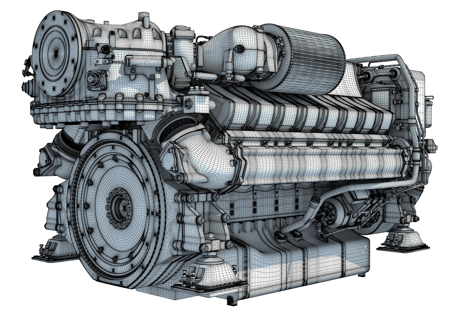 3D marine engine model - TurboSquid 1251073
